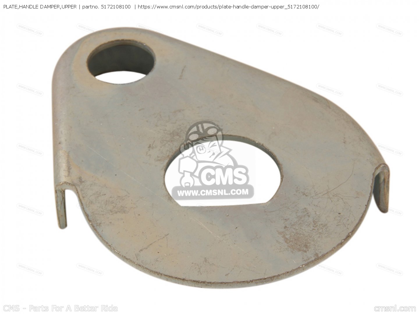 PLATE,HANDLE DAMPER,UPPER for T20 TC250 SCRAMBLER 1965-1969 GENERAL ...
