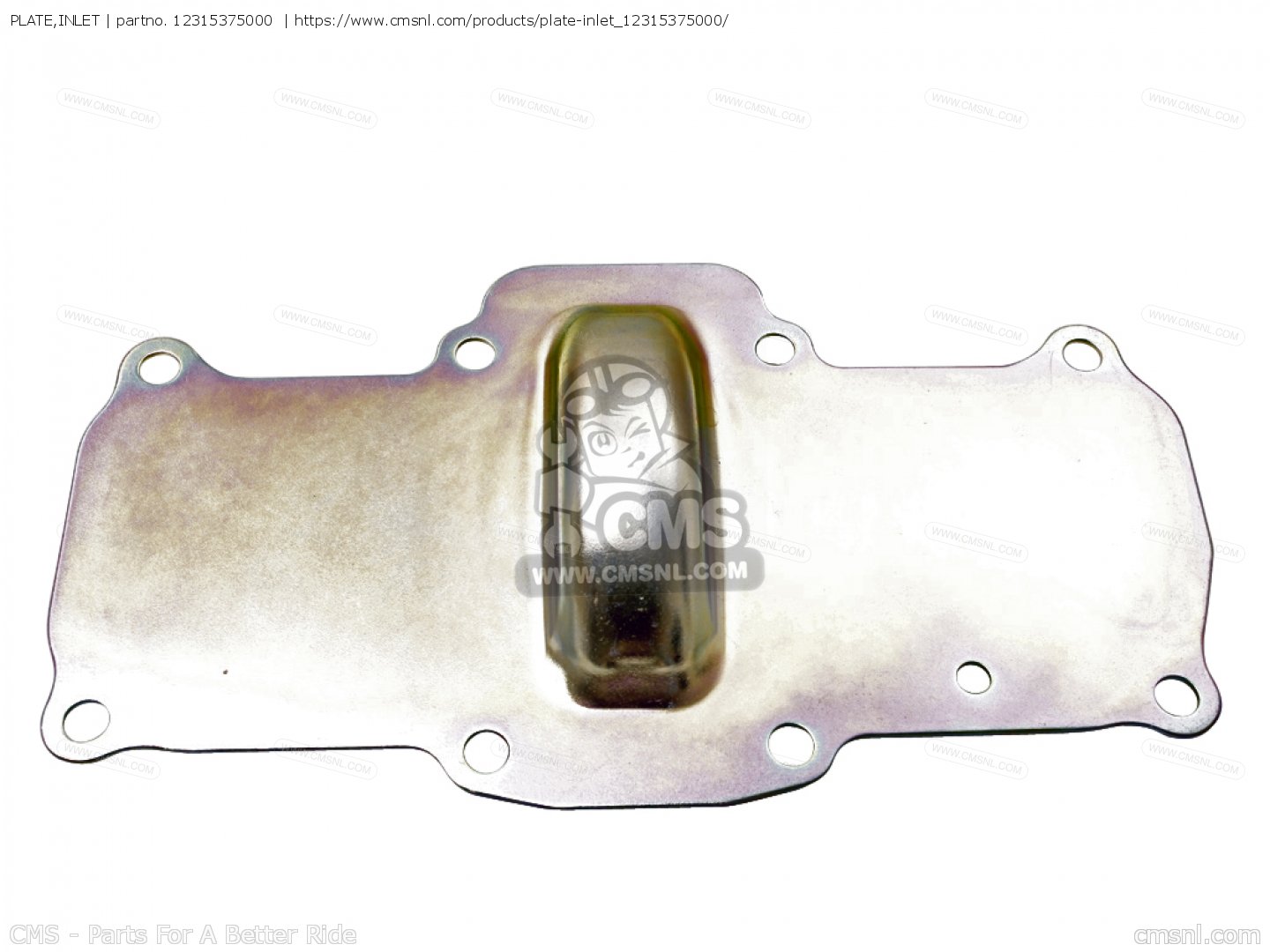 12315375000: Plate,inlet Honda - buy the 12315-375-000 at CMSNL