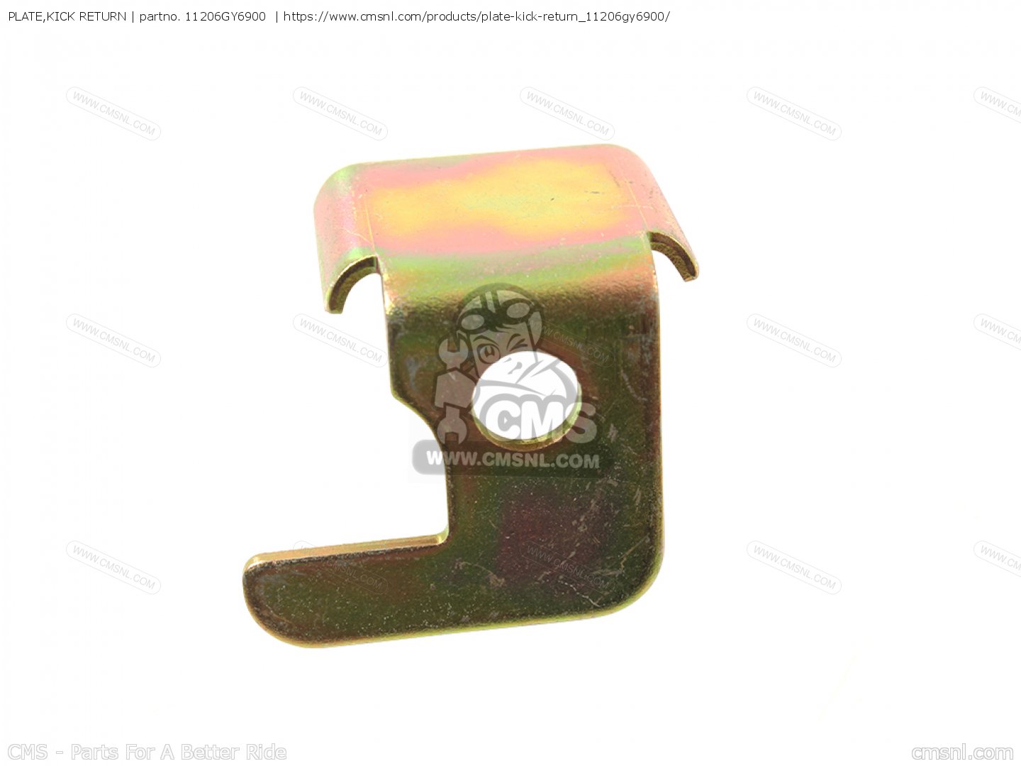 11206GY6900: PLATE,KICK RETURN Honda - buy the 11206-GY6-900 at CMSNL