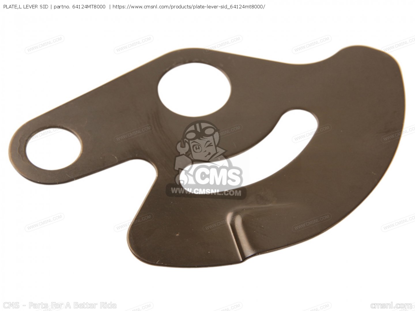 64124MT8000: Plate,l Lever Sid Honda - buy the 64124-MT8-000 at CMSNL