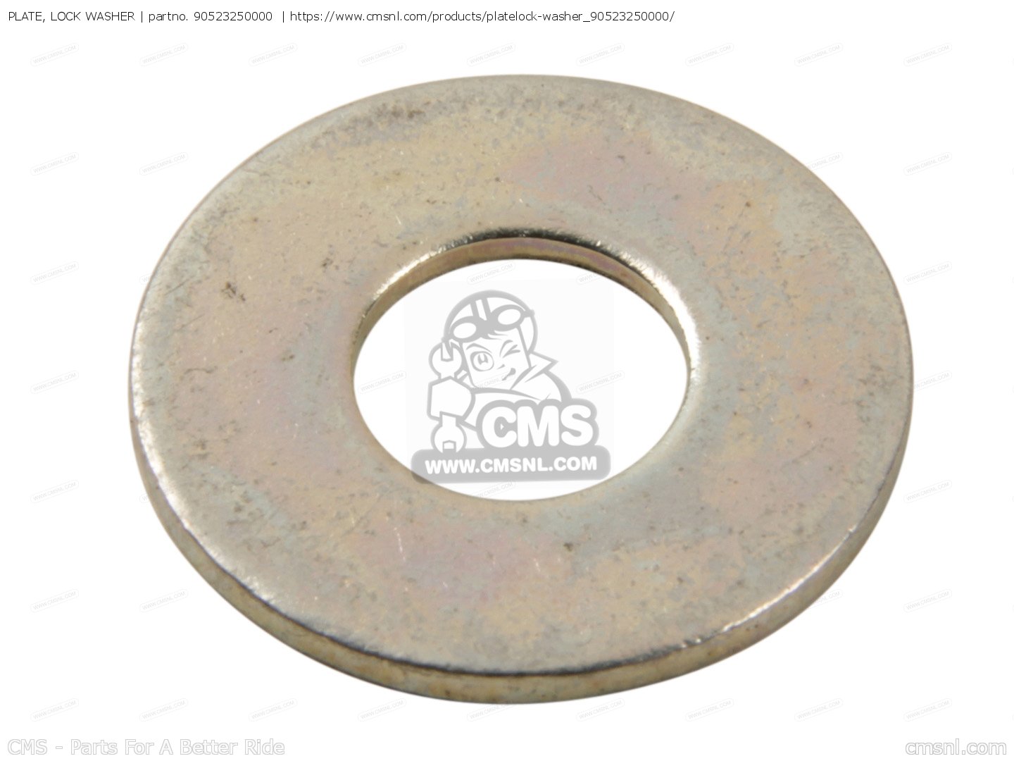 90523250000: Plate, Lock Washer Honda - buy the 90523-250-000 at CMSNL