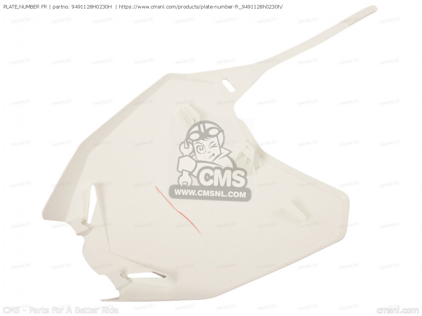 9491128H0230H: PLATE,NUMBER FR Suzuki - buy the 94911-28H02-30H at CMSNL