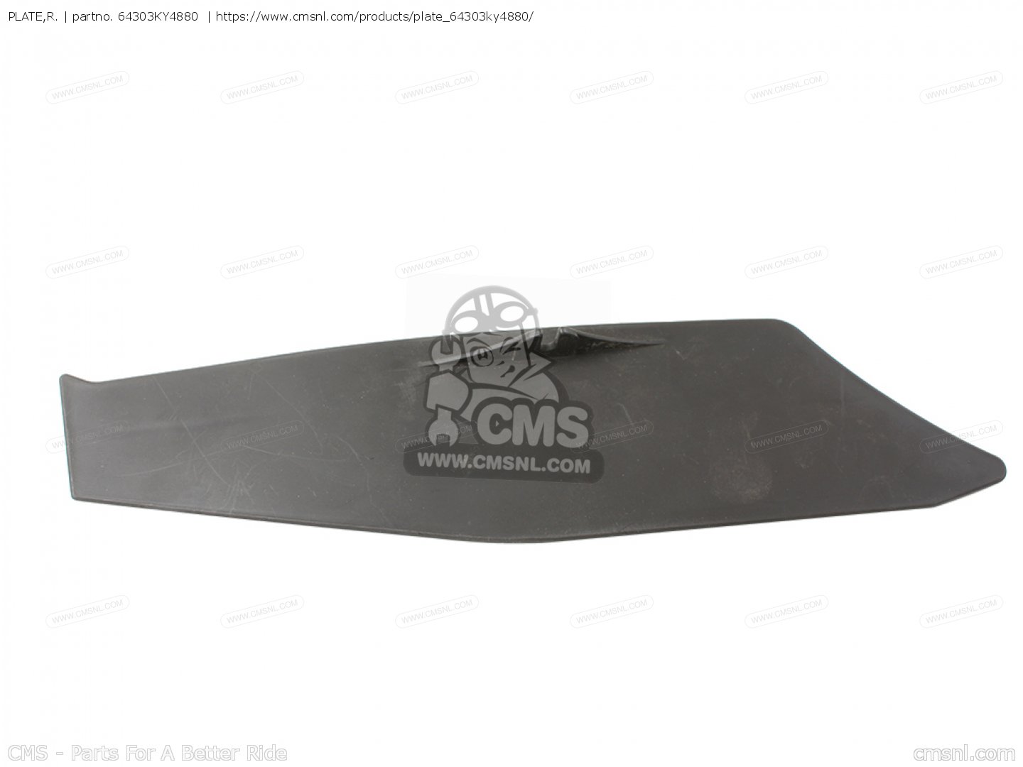64303KY4880: PLATE,R. Honda - buy the 64303-KY4-880 at CMSNL