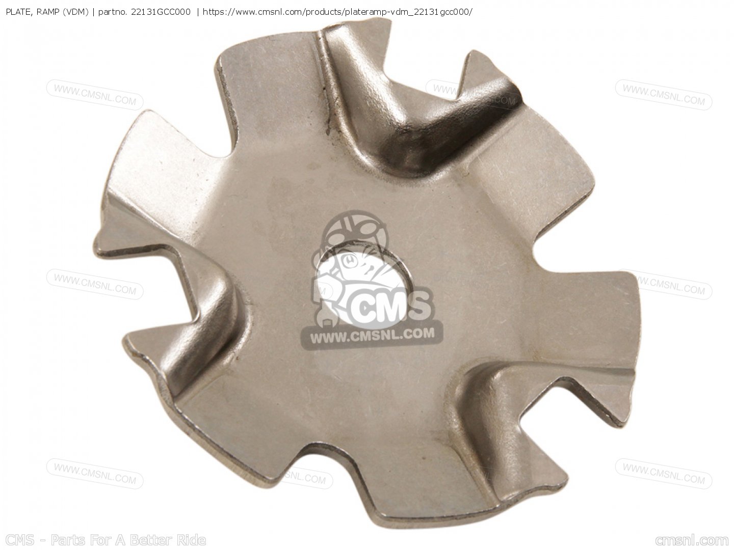 22131GCC000: Plate,ramp Honda - buy the 22131-GCC-000 at CMSNL