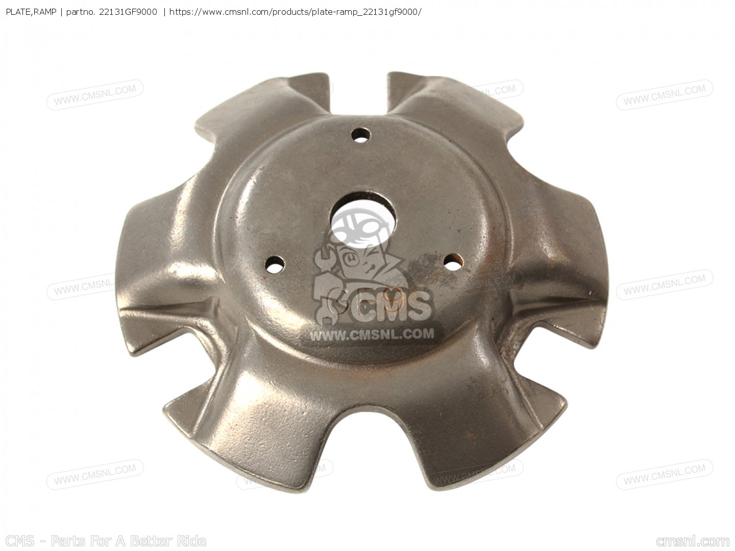 22131GF9000: PLATE,RAMP Honda - buy the 22131-GF9-000 at CMSNL