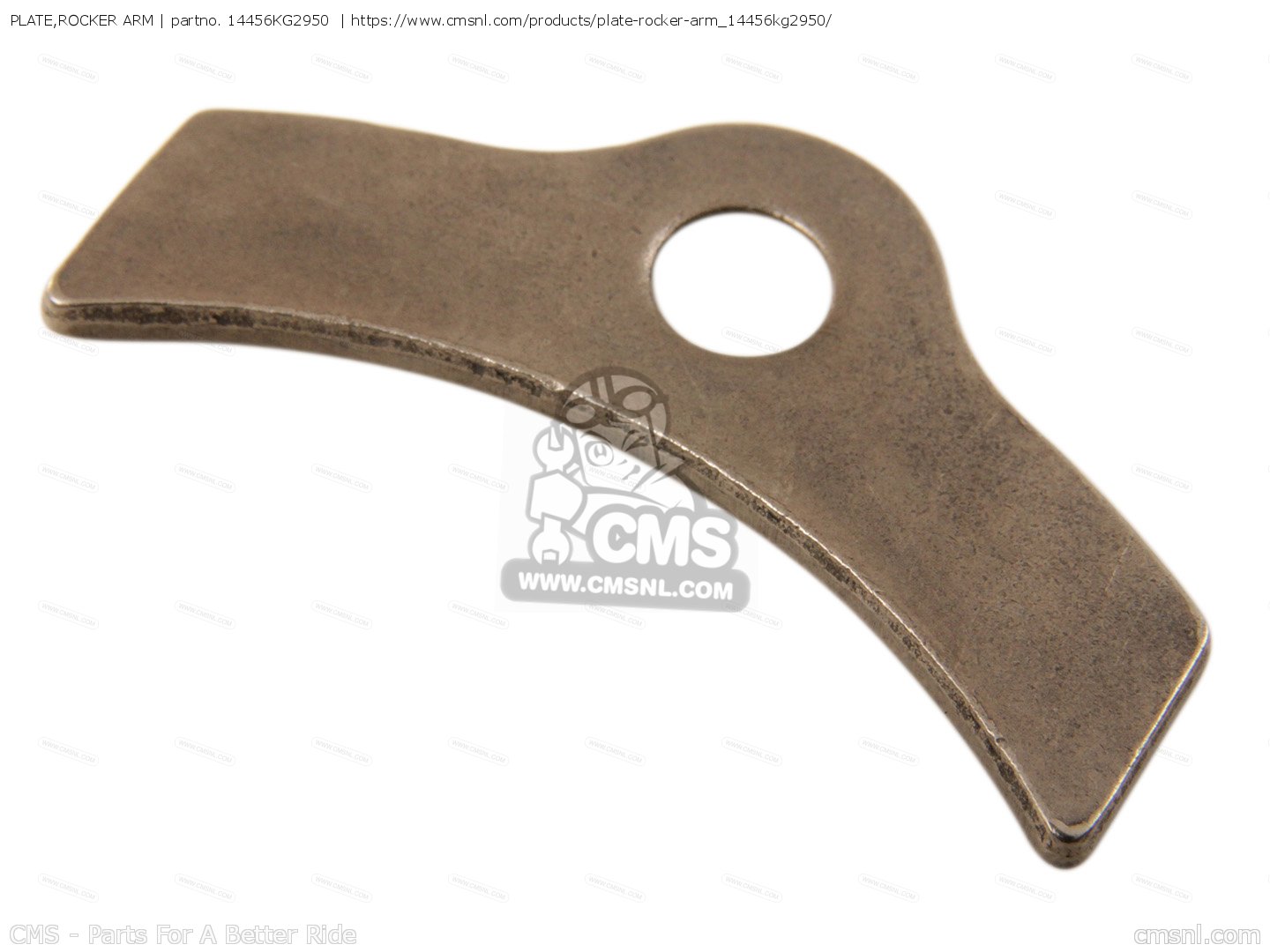 14456KG2950: PLATE,ROCKER ARM Honda - buy the 14456-KG2-950 at CMSNL