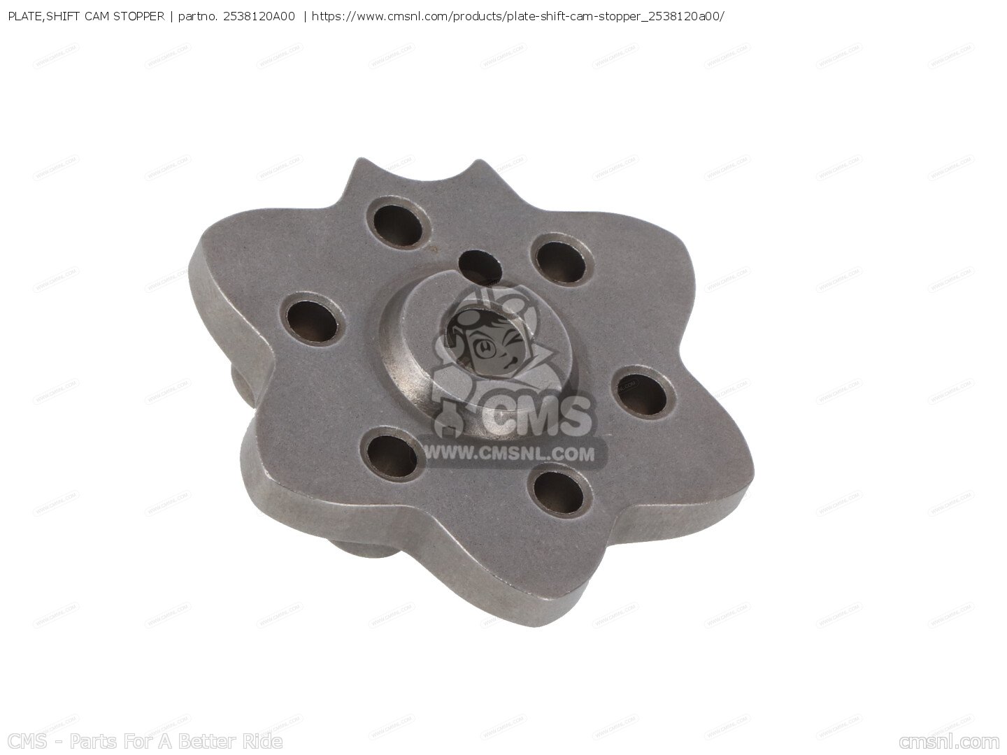 2538120A00: PLATE,SHIFT CAM STOPPER Suzuki - buy the 25381-20A00 at CMSNL