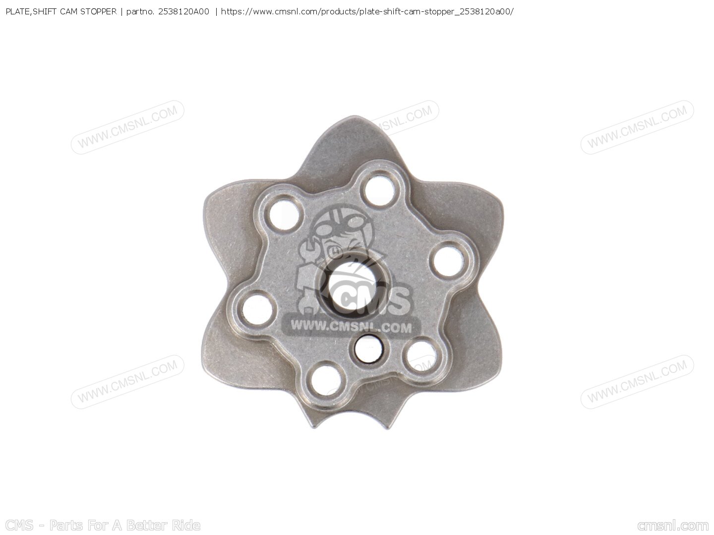 2538120A00: PLATE,SHIFT CAM STOPPER Suzuki - buy the 25381-20A00 at CMSNL