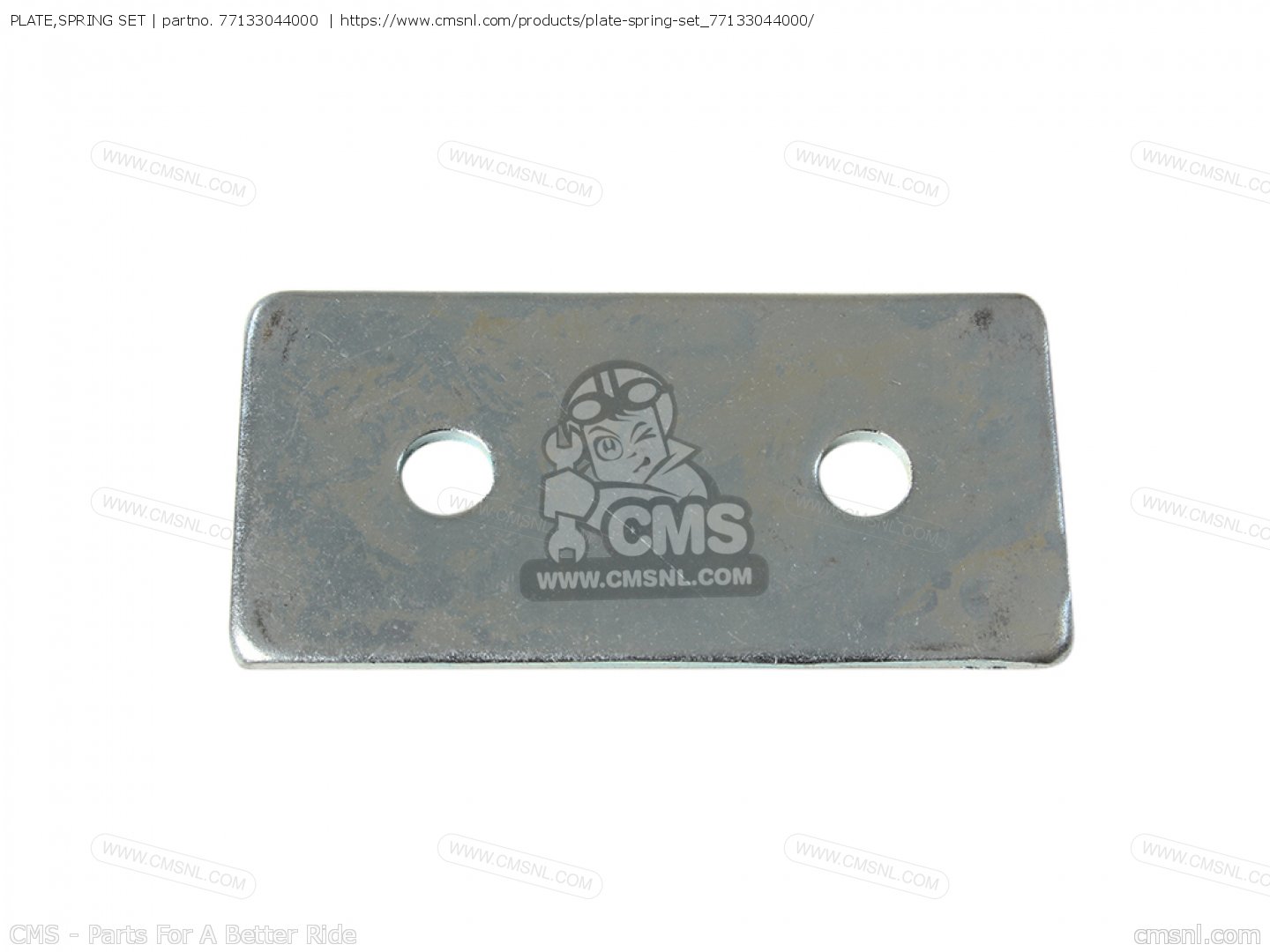 77133044000: PLATE,SPRING SET Honda - buy the 77133-044-000 at CMSNL