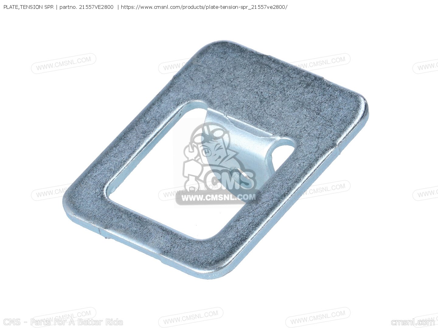 21557VE2800: PLATE,TENSION SPR Honda - buy the 21557-VE2-800 at CMSNL