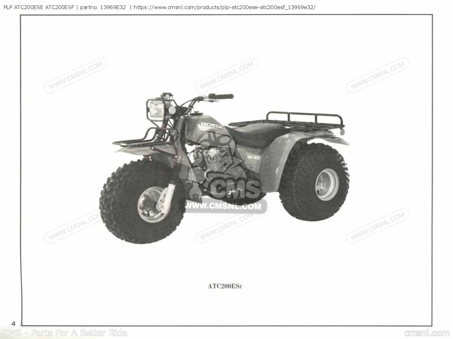 PLP ATC200ESE ATC200ESF for ATC200ES 1984 (E) CANADA - order at CMSNL