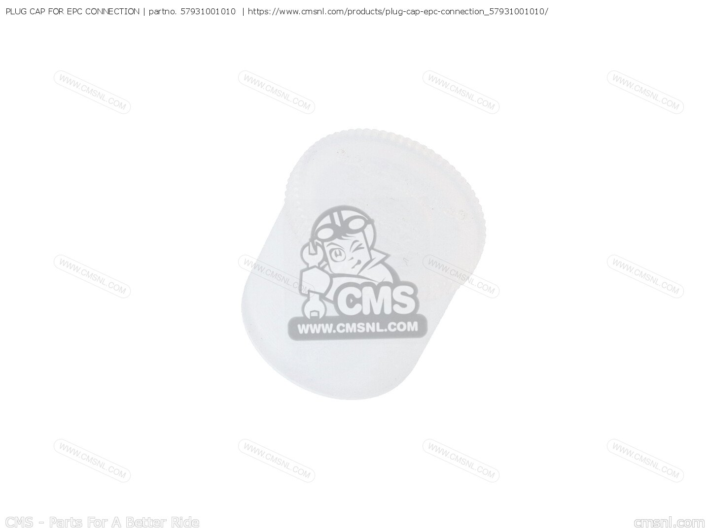 PLUG CAP FOR EPC CONNECTION for KTM - order at CMSNL