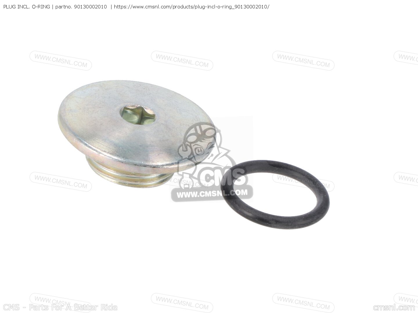 90130002010: PLUG INCL. O-RING KTM - buy the 90130002010 at CMSNL