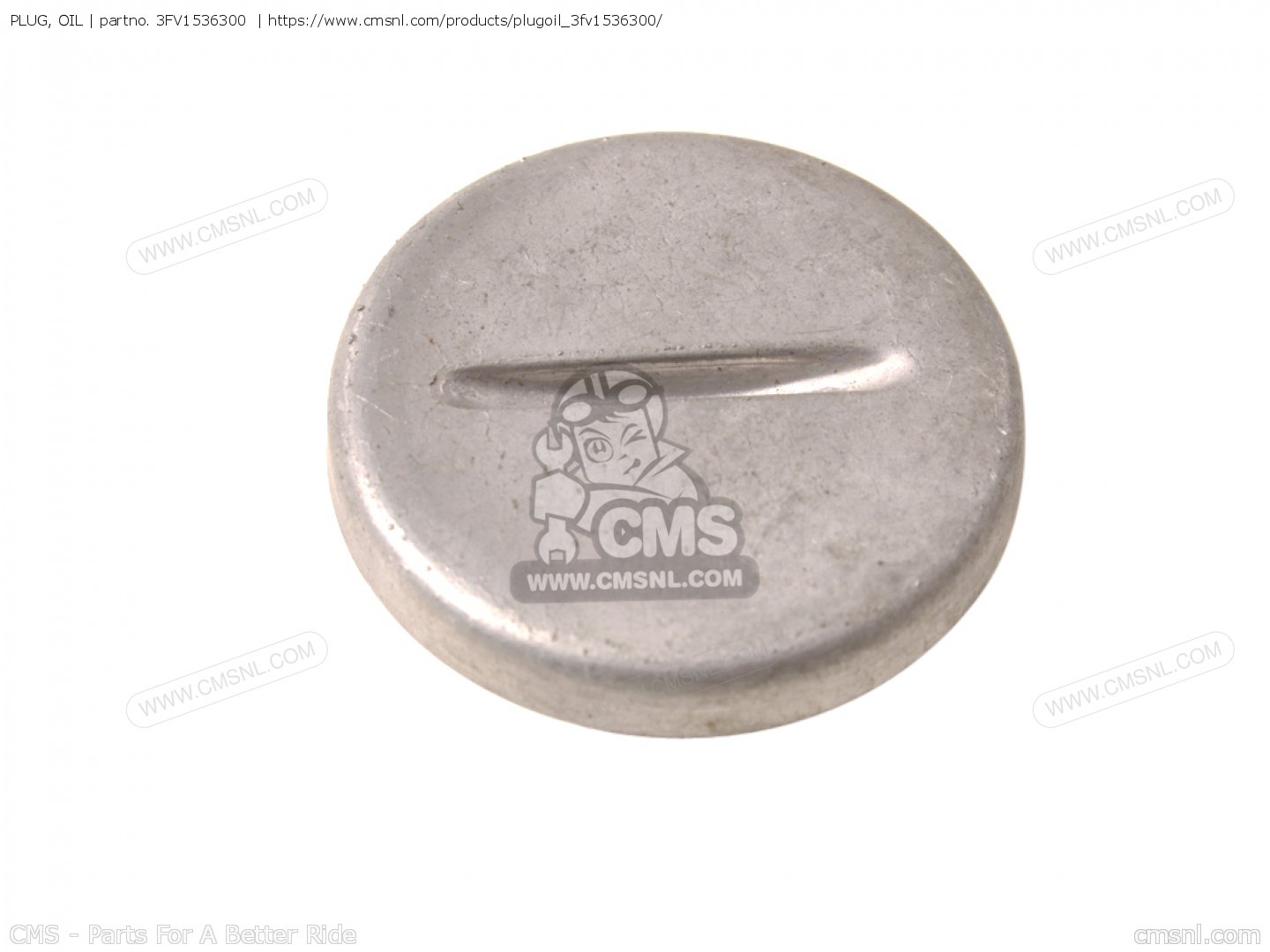 3FV1536300: PLUG, OIL Yamaha - buy the 3FV-15363-00-00 at CMSNL