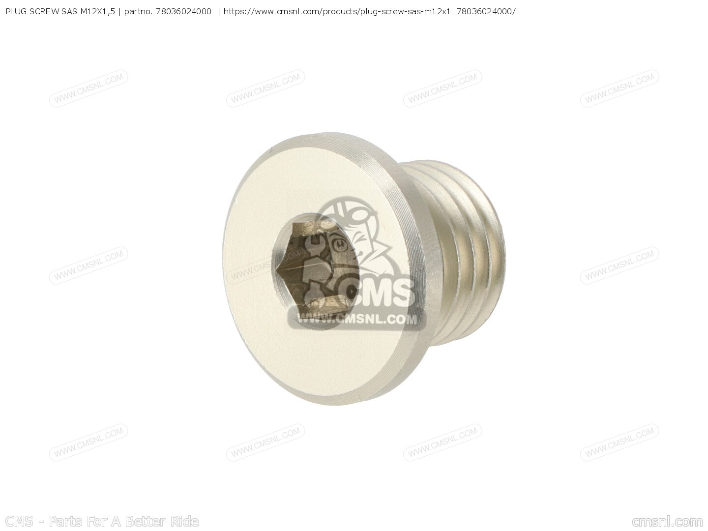 PLUG SCREW SAS M12X1,5 for KTM - order at CMSNL