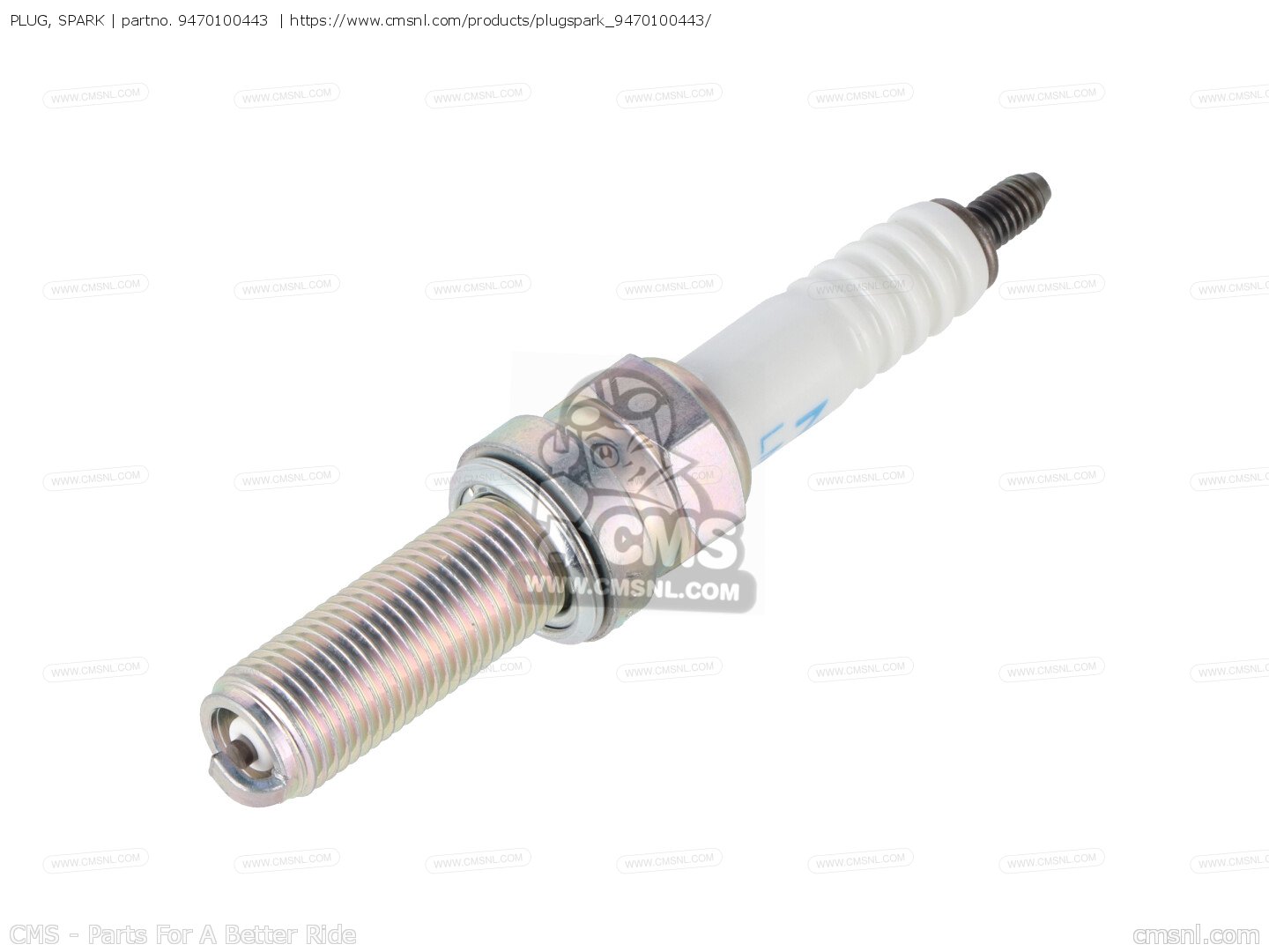 9470100443: PLUG, SPARK Yamaha - buy the 94701-00443-00 at CMSNL