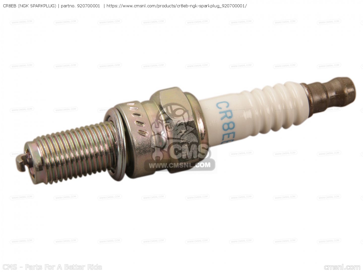 920700001: Plug-spark,cr8eb(ngk) Kawasaki - buy the 92070-0001 at CMSNL