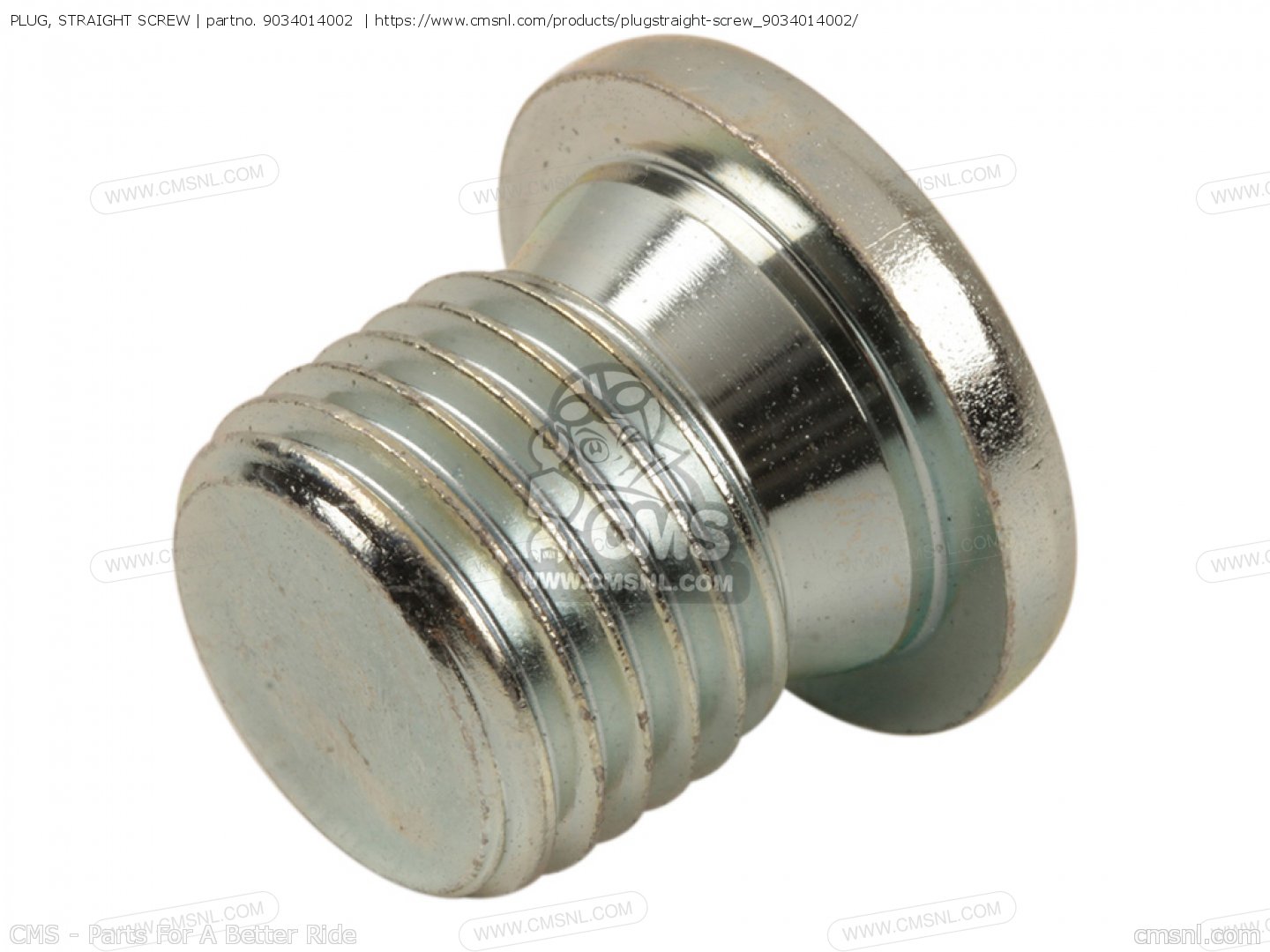 9034014002: PLUG, STRAIGHT SCREW Yamaha - buy the 90340-14002-00 at CMSNL