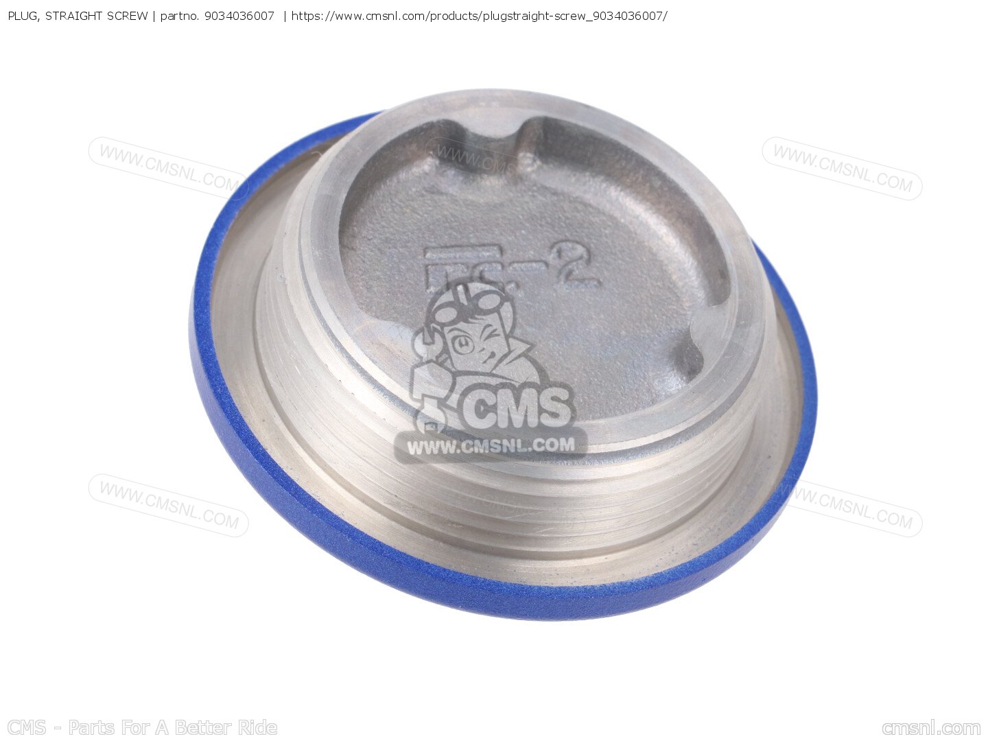 9034036007: PLUG, STRAIGHT SCREW Yamaha - buy the 90340-36007-00 at CMSNL