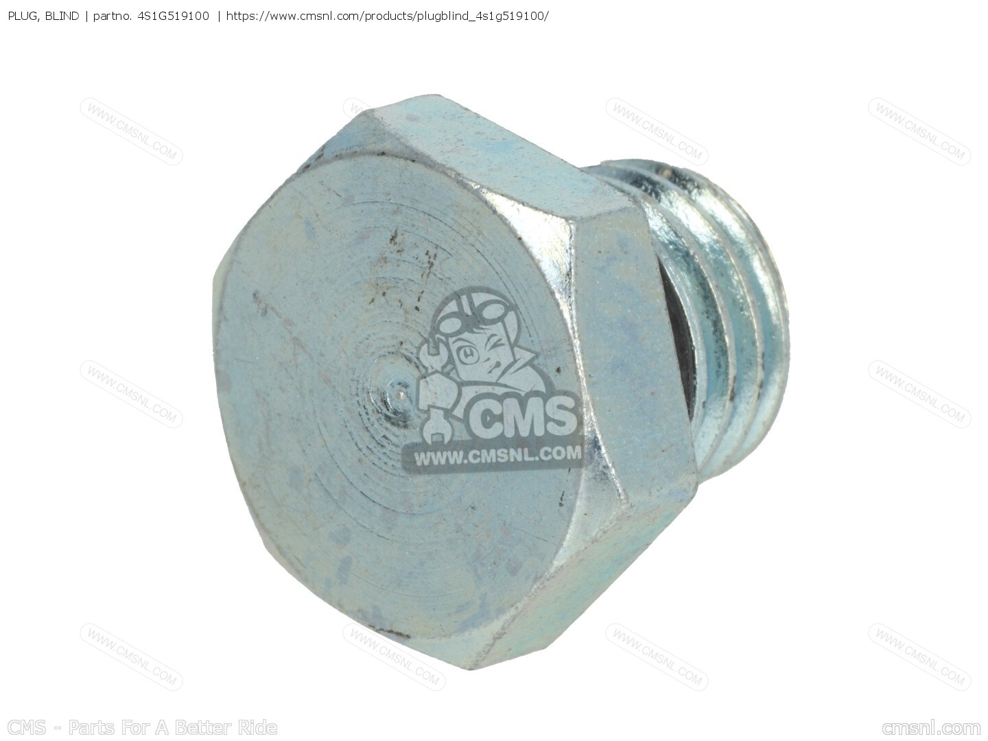 4S1G519100: Plug, Blind Yamaha - buy the 4S1-G5191-00-00 at CMSNL
