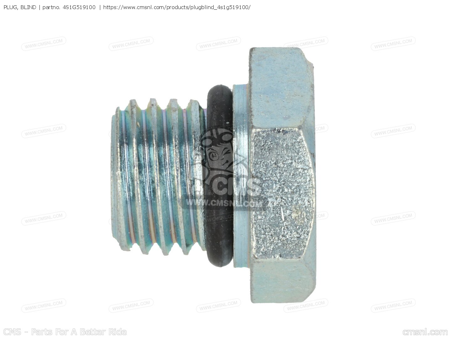 4S1G519100: Plug, Blind Yamaha - buy the 4S1-G5191-00-00 at CMSNL