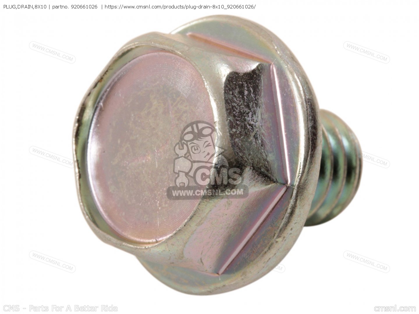 PLUG,DRAIN,8X10 for Kawasaki - order at CMSNL