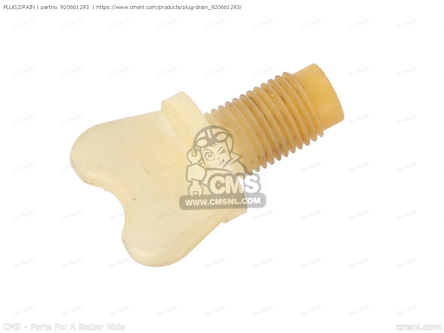 PLUG,DRAIN for Kawasaki - order at CMSNL