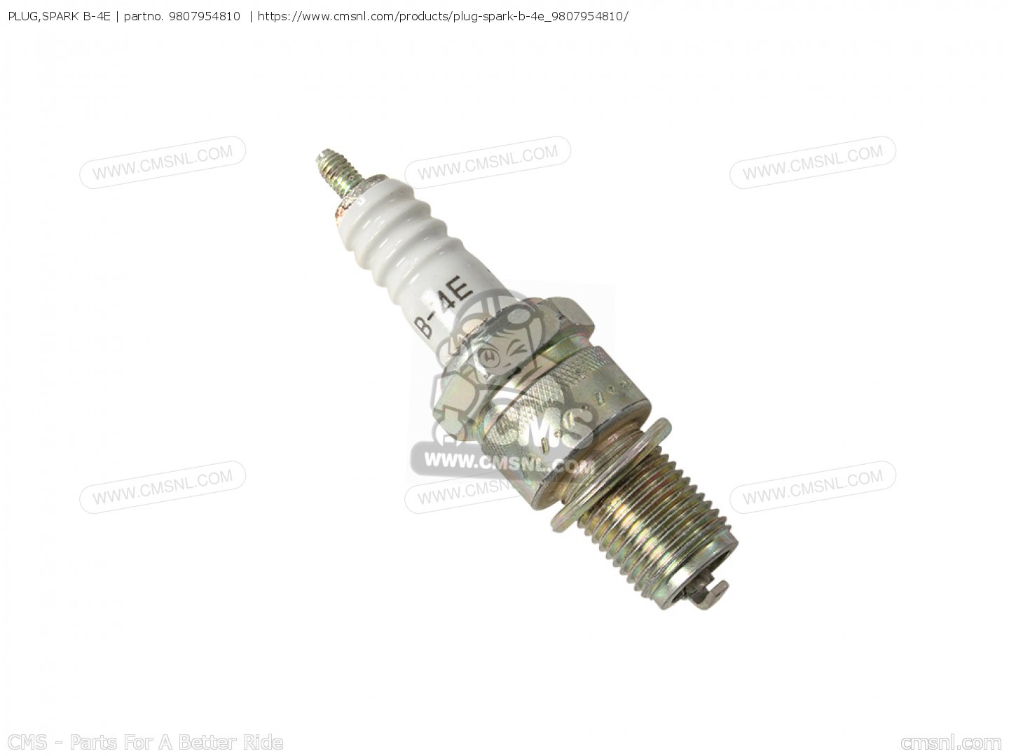 9807954810: PLUG,SPARK B-4E Honda - buy the 98079-54810 at CMSNL