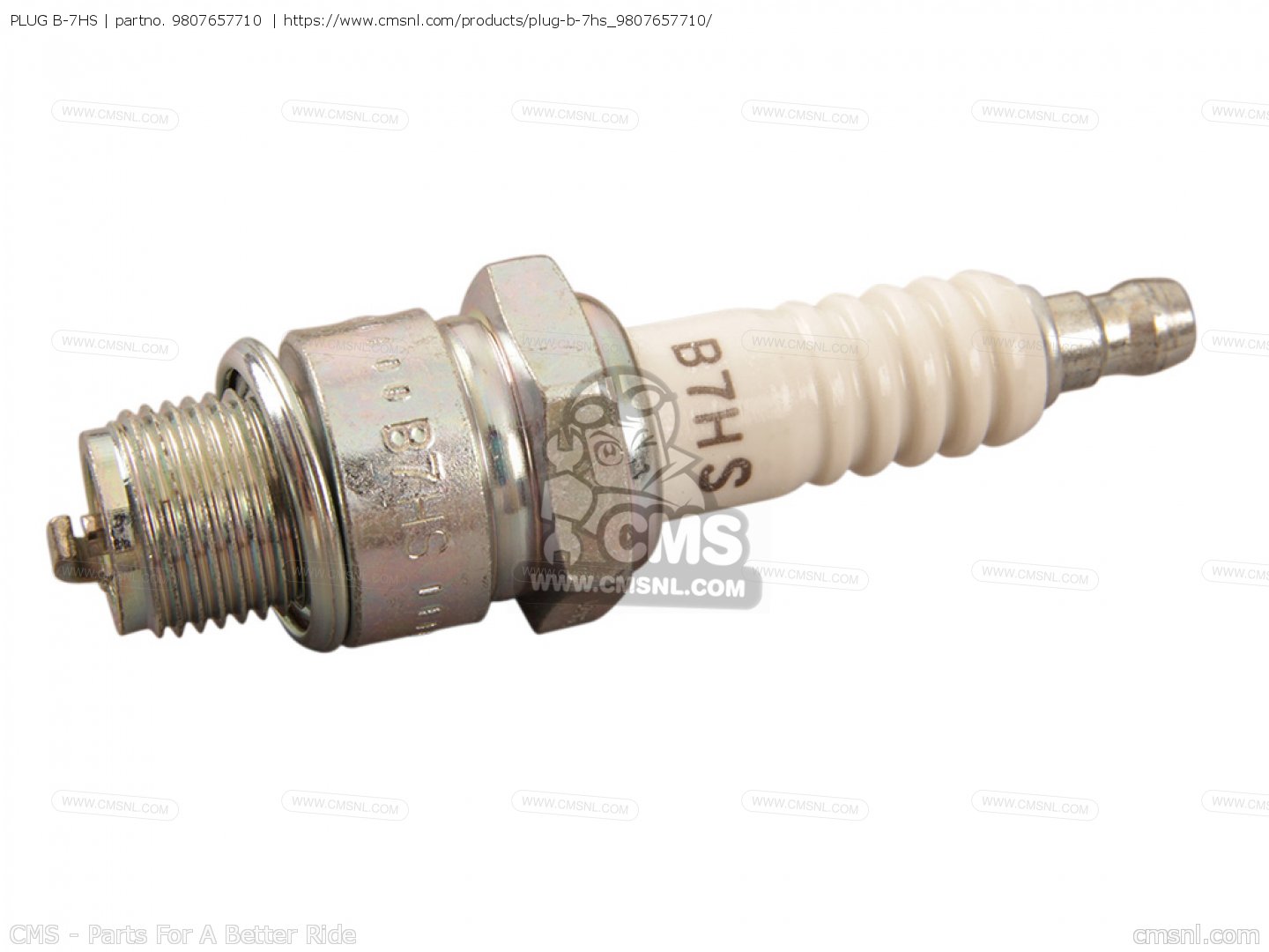 9807657710: PLUG,SPARK B-7HS Honda - buy the 98076-57710 at CMSNL