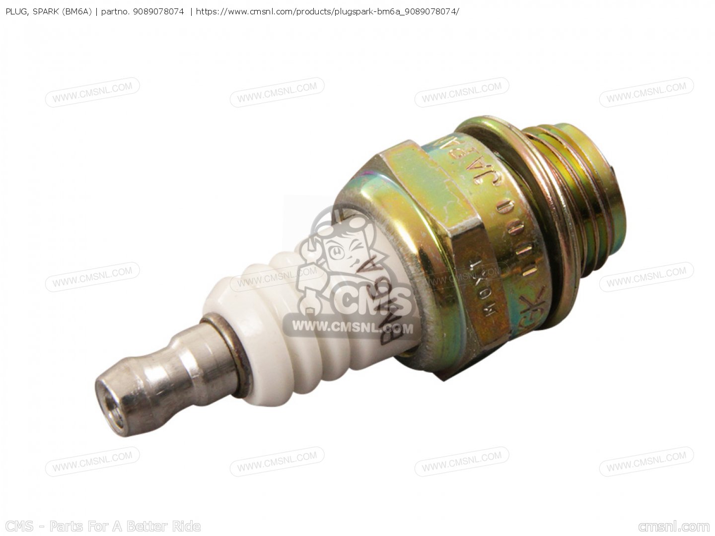 9089078074: Plug, Spark (bm6a) Yamaha - buy the 90890-78074 at CMSNL