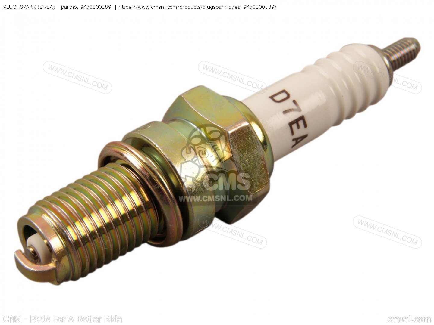 9470100189: Plug, Spark (d7ea) Yamaha - buy the 94701-00189 at CMSNL