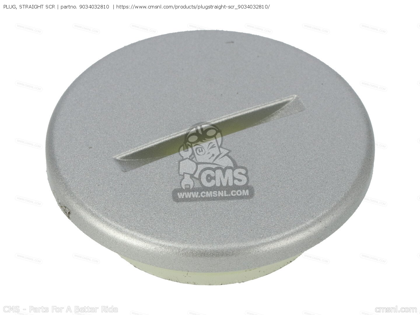 9034032810: Plug, Straight Scr Yamaha - buy the 90340-32810 at CMSNL