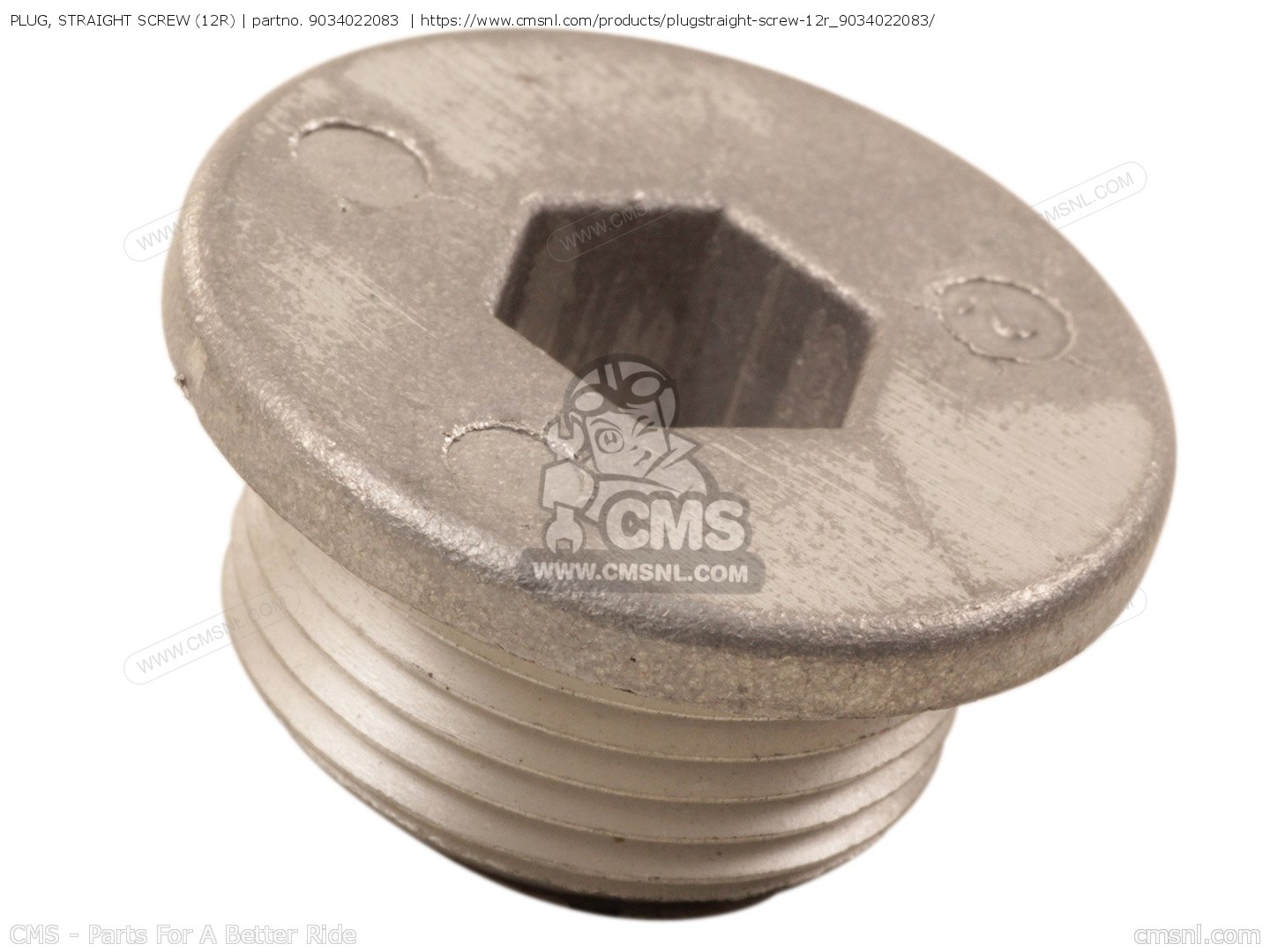PLUG, STRAIGHT SCREW (12R) for XS400 1982 MAXIM USA - order at CMSNL