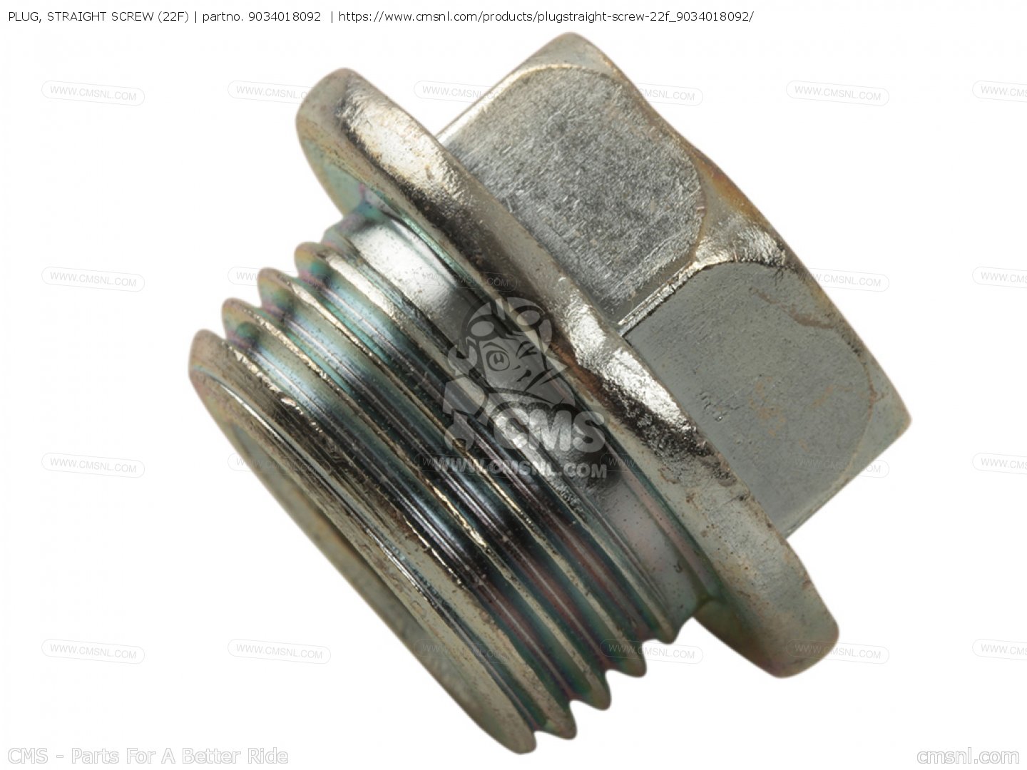PLUG, STRAIGHT SCREW (22F) for YFM80T MOTO-4 1987 - order at CMSNL