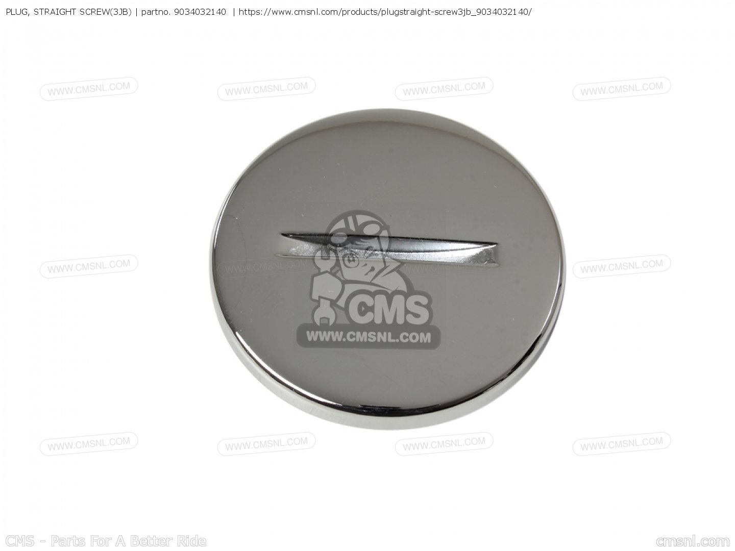 9034032140: Plug, Straight Screw(3jb) Yamaha - buy the 90340-32140 at CMSNL