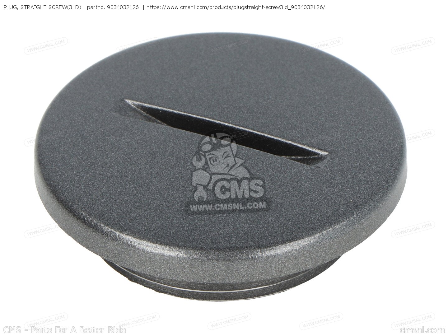 9034032126: Plug, Straight Screw(3ld) Yamaha - buy the 90340-32126 at CMSNL