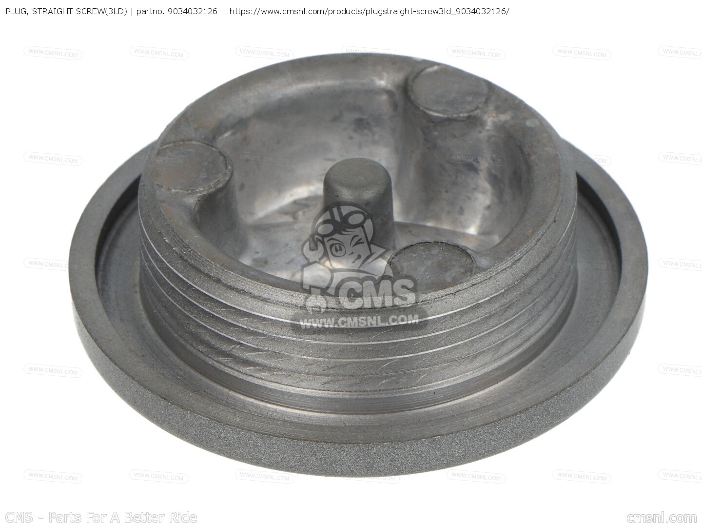 9034032126: Plug, Straight Screw(3ld) Yamaha - buy the 90340-32126 at CMSNL