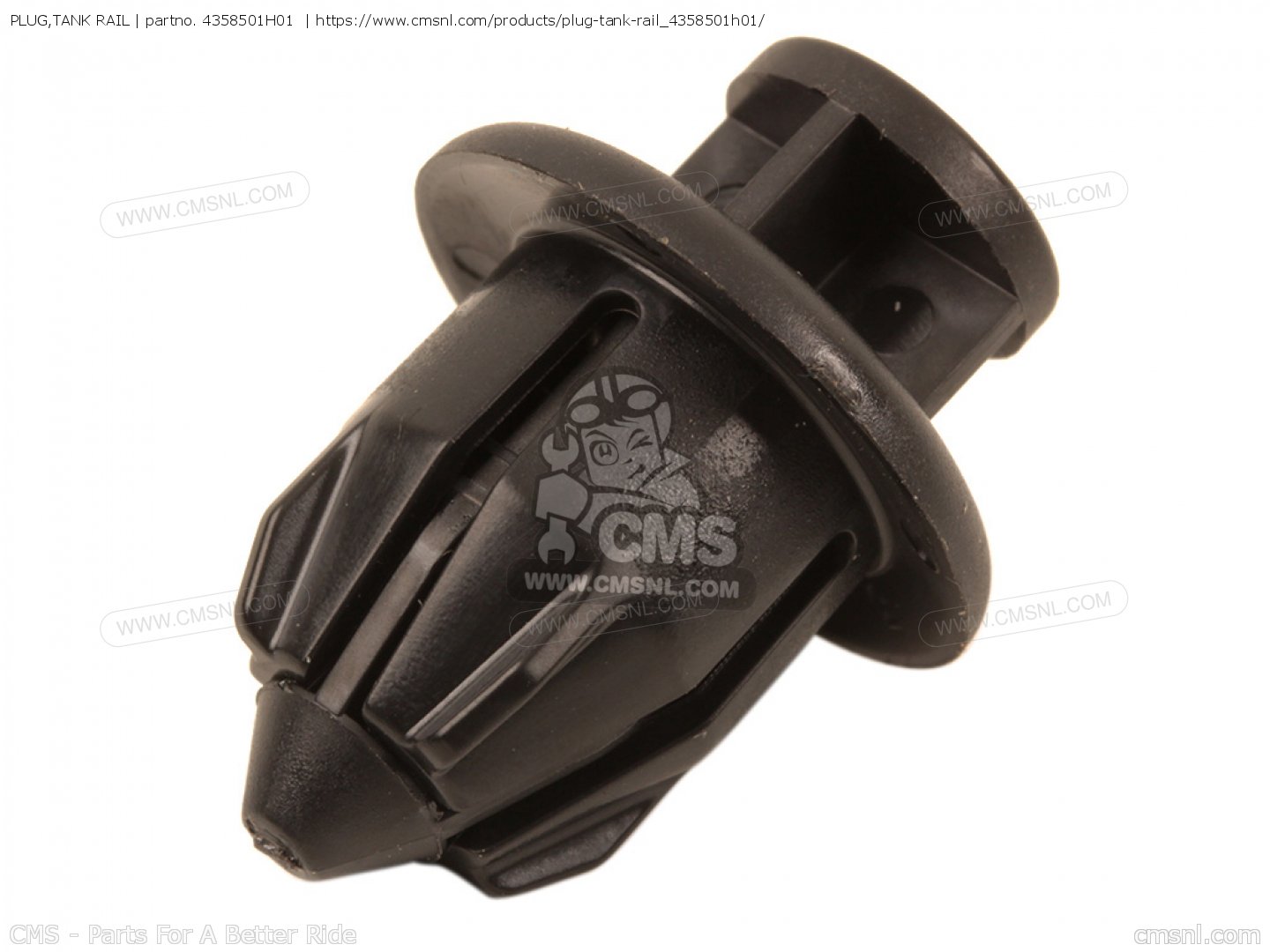 4358501H01: PLUG,TANK RAIL Suzuki - buy the 43585-01H01 at CMSNL