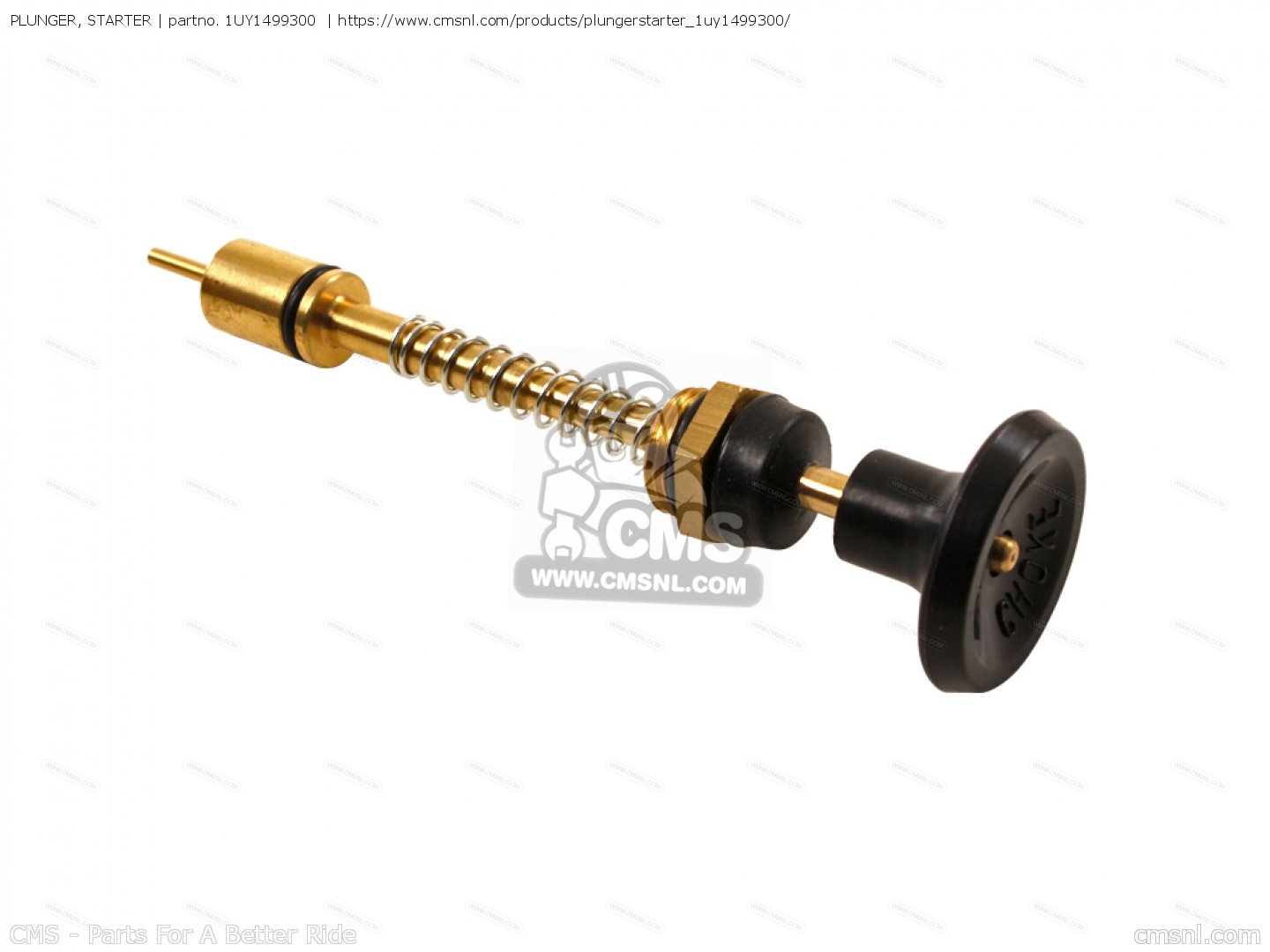 1UY1499300: PLUNGER, STARTER Yamaha - buy the 1UY-14993-00-00 at CMSNL