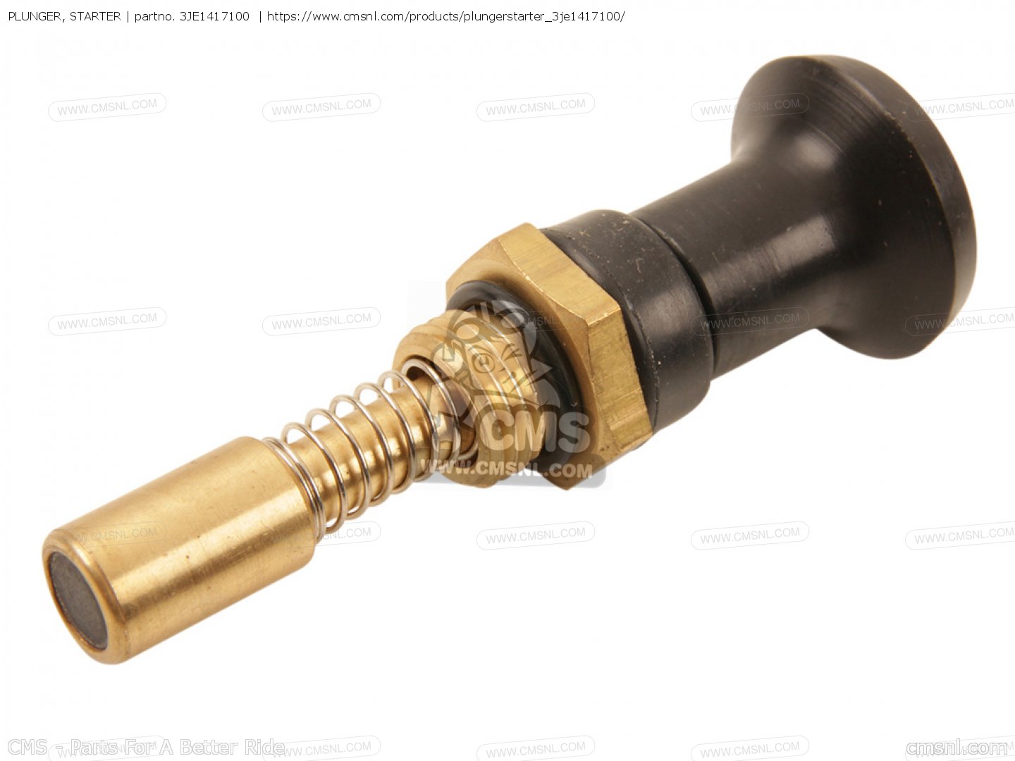 3JE1417100: PLUNGER, STARTER Yamaha - buy the 3JE-14171-00-00 at CMSNL