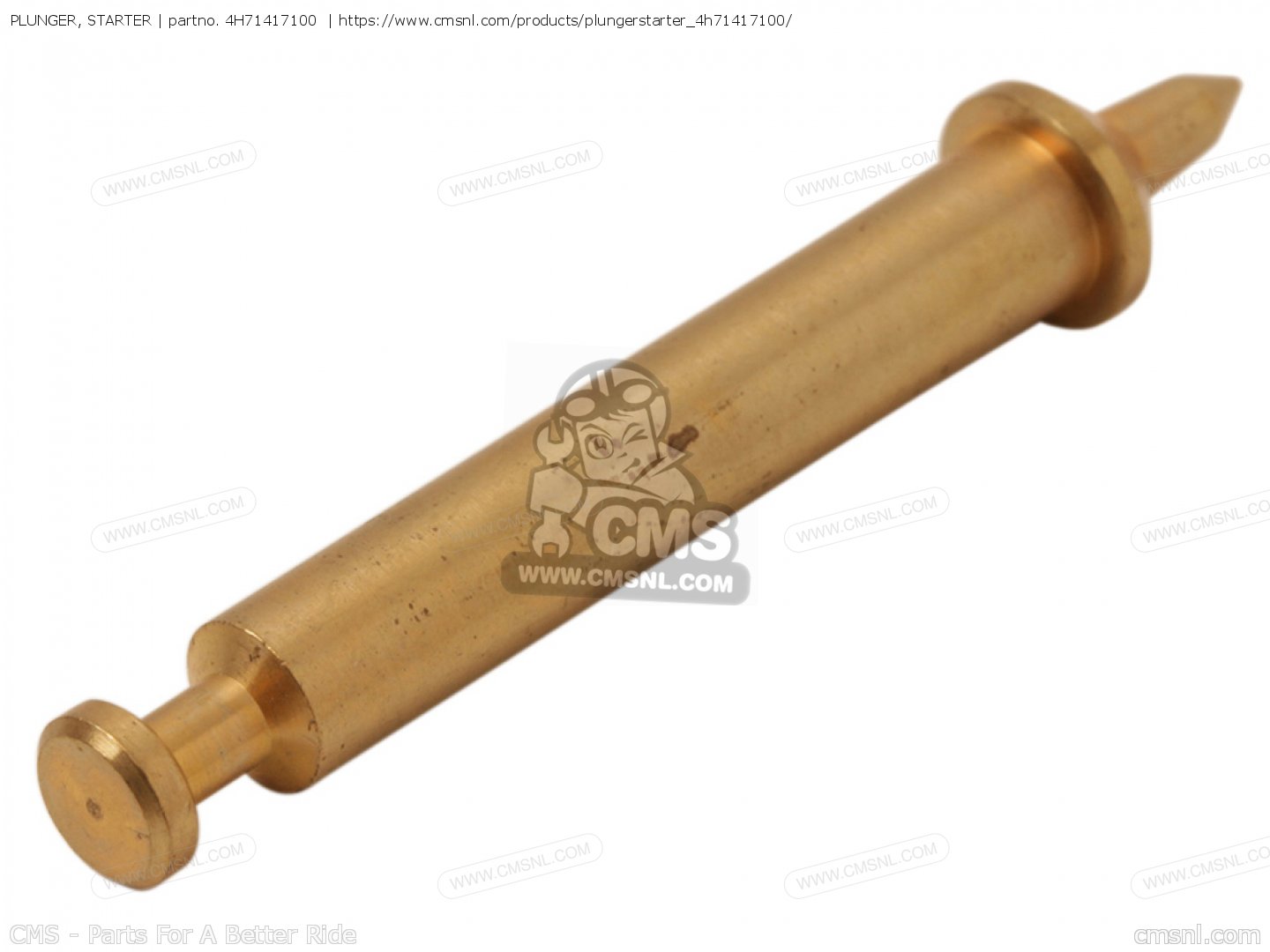 4H71417100: PLUNGER, STARTER Yamaha - buy the 4H7-14171-00-00 at CMSNL