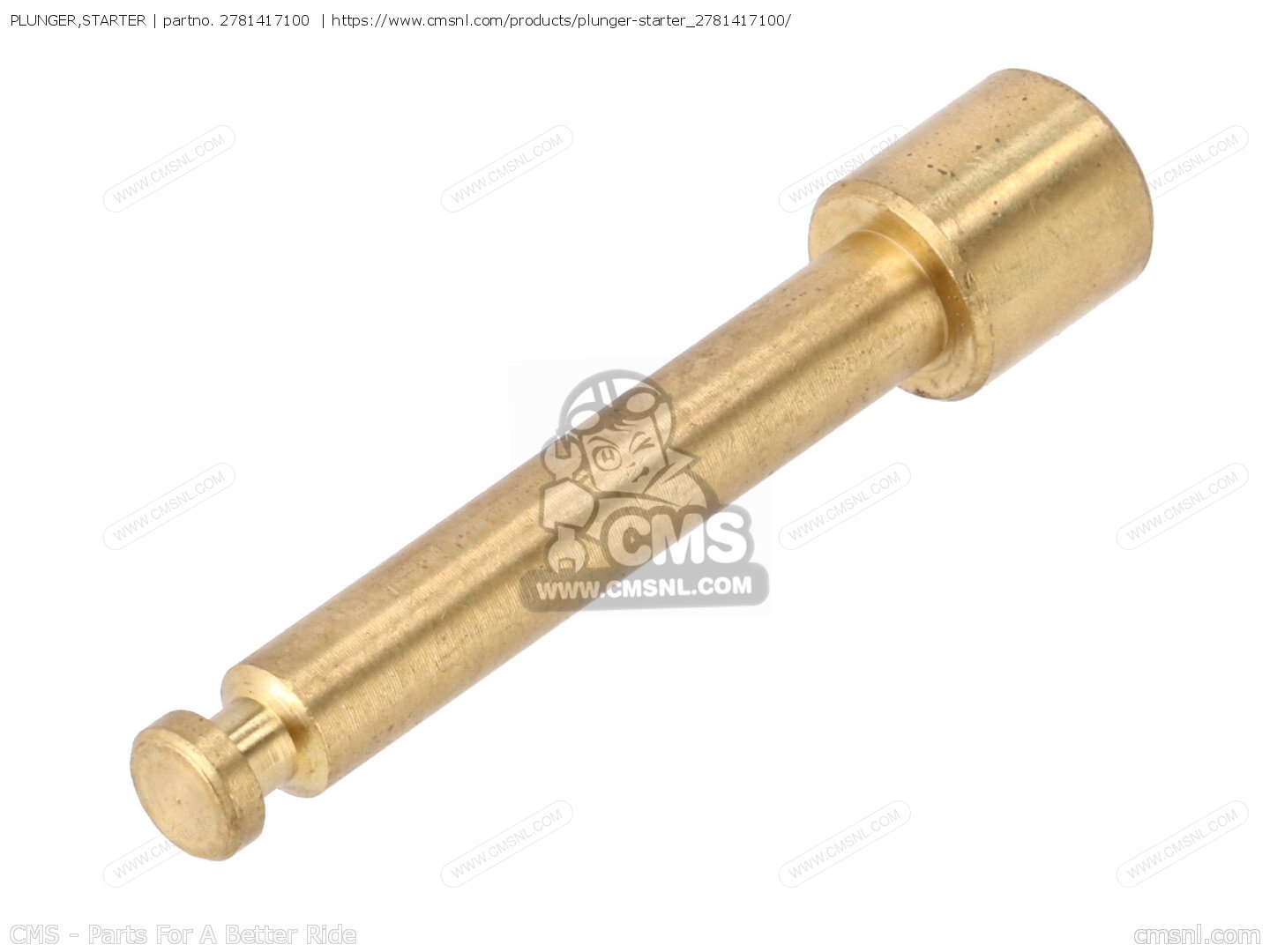 2781417100: PLUNGER,STARTER Yamaha - buy the 278-14171-00-00 at CMSNL