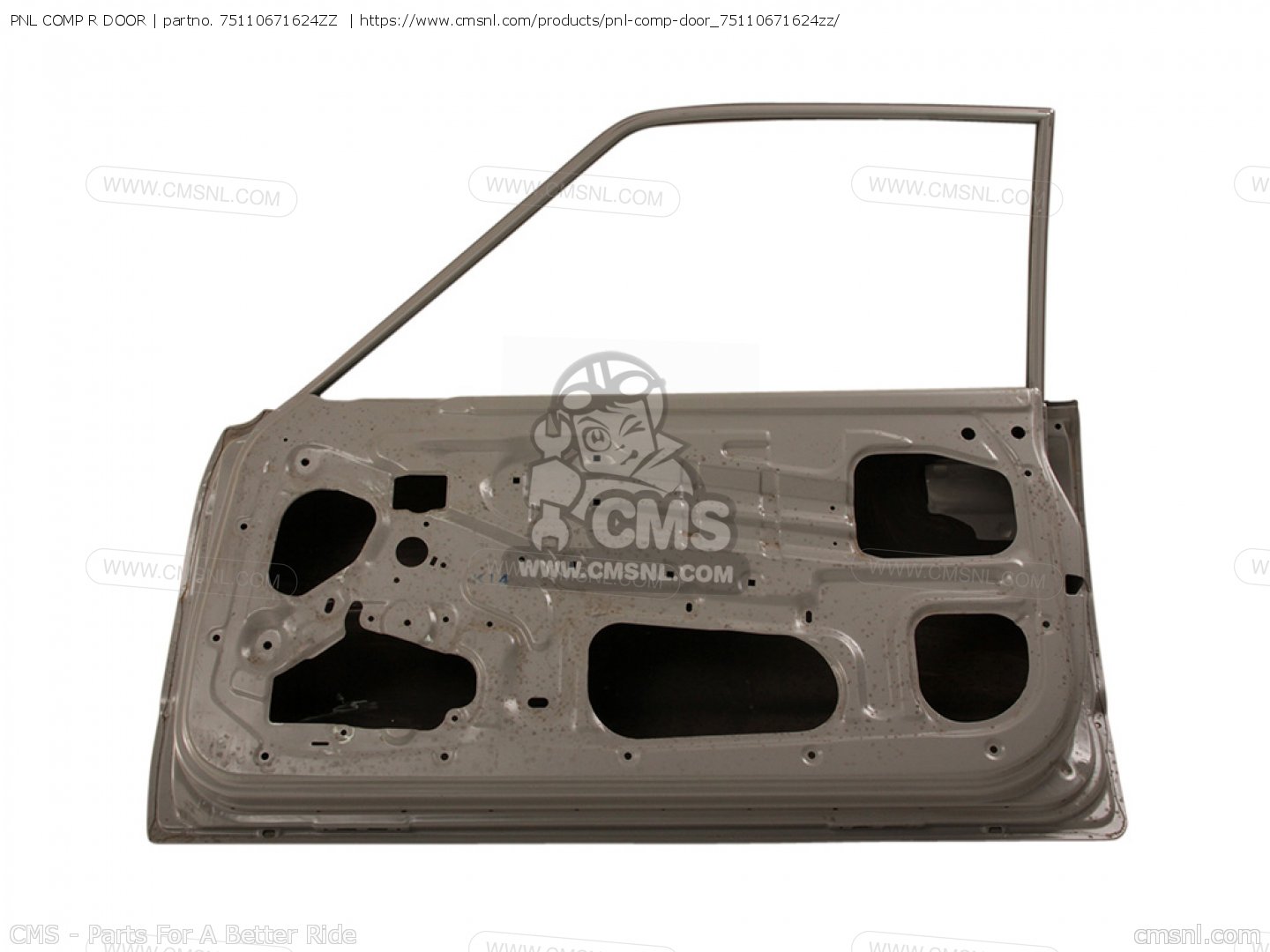 75110671624ZZ: Pnl Comp R Door Honda - buy the 75110-671-624ZZ at CMSNL