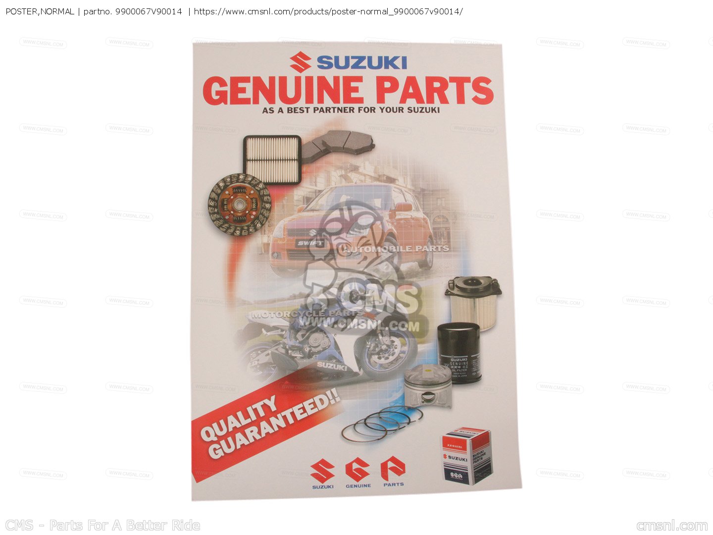 9900067V90014: Poster,normal Suzuki - buy the 99000-67V90-014 at CMSNL