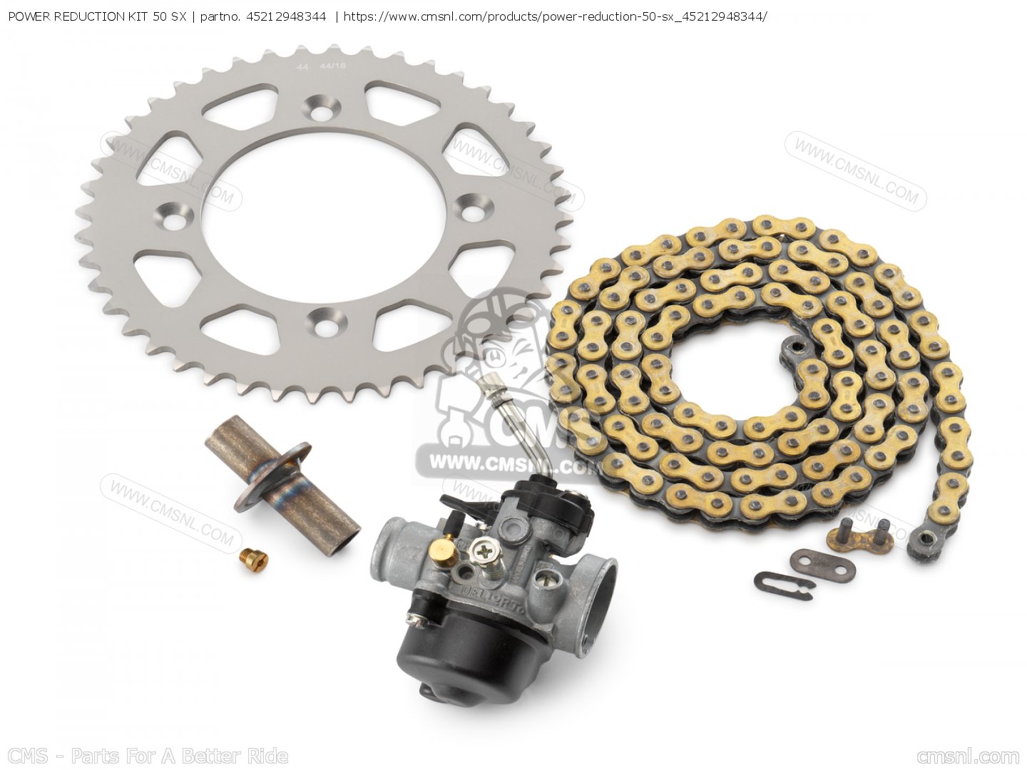 45212948344: POWER REDUCTION KIT 50 SX KTM - buy the 45212948344 at CMSNL