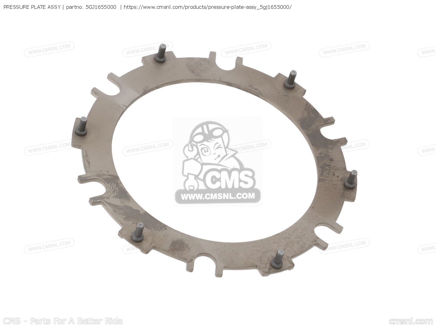 5GJ1655000: PRESSURE PLATE ASSY Yamaha - buy the 5GJ-16550-00-00 at CMSNL
