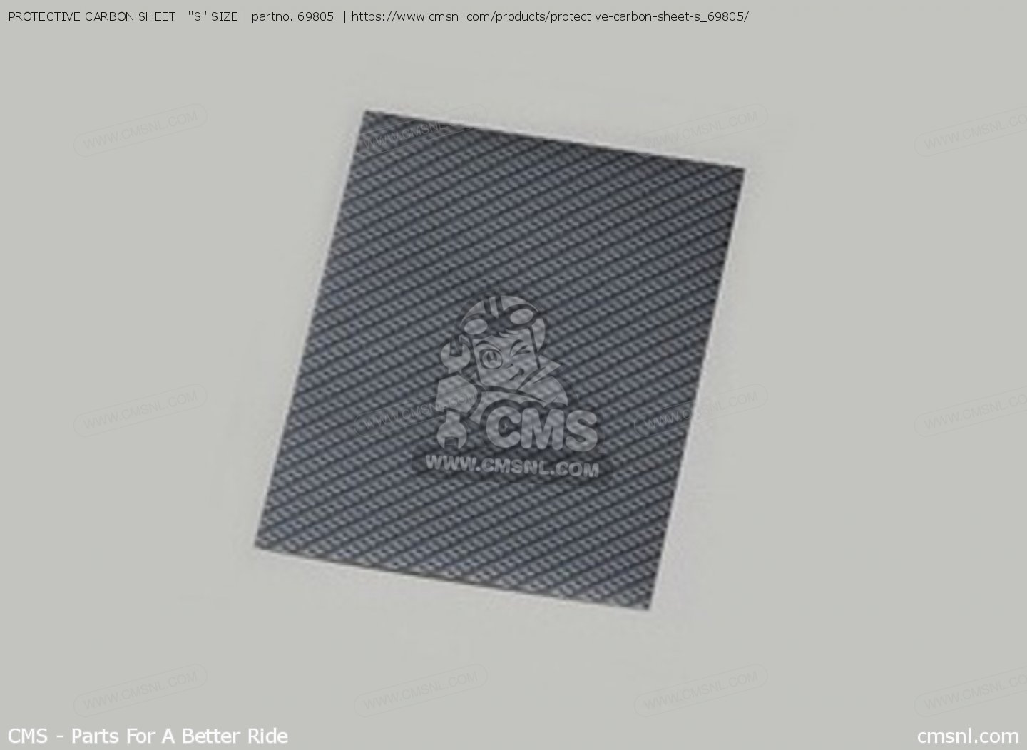 69805: PROTECTIVE CARBON SHEET "S" SIZE Daytona - buy the 69805 at CMSNL
