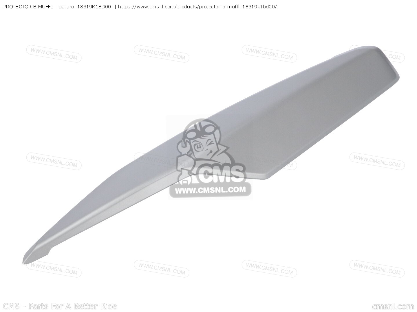 18319K1BD00: PROTECTOR B,MUFFL Honda - buy the 18319-K1B-D00 at CMSNL
