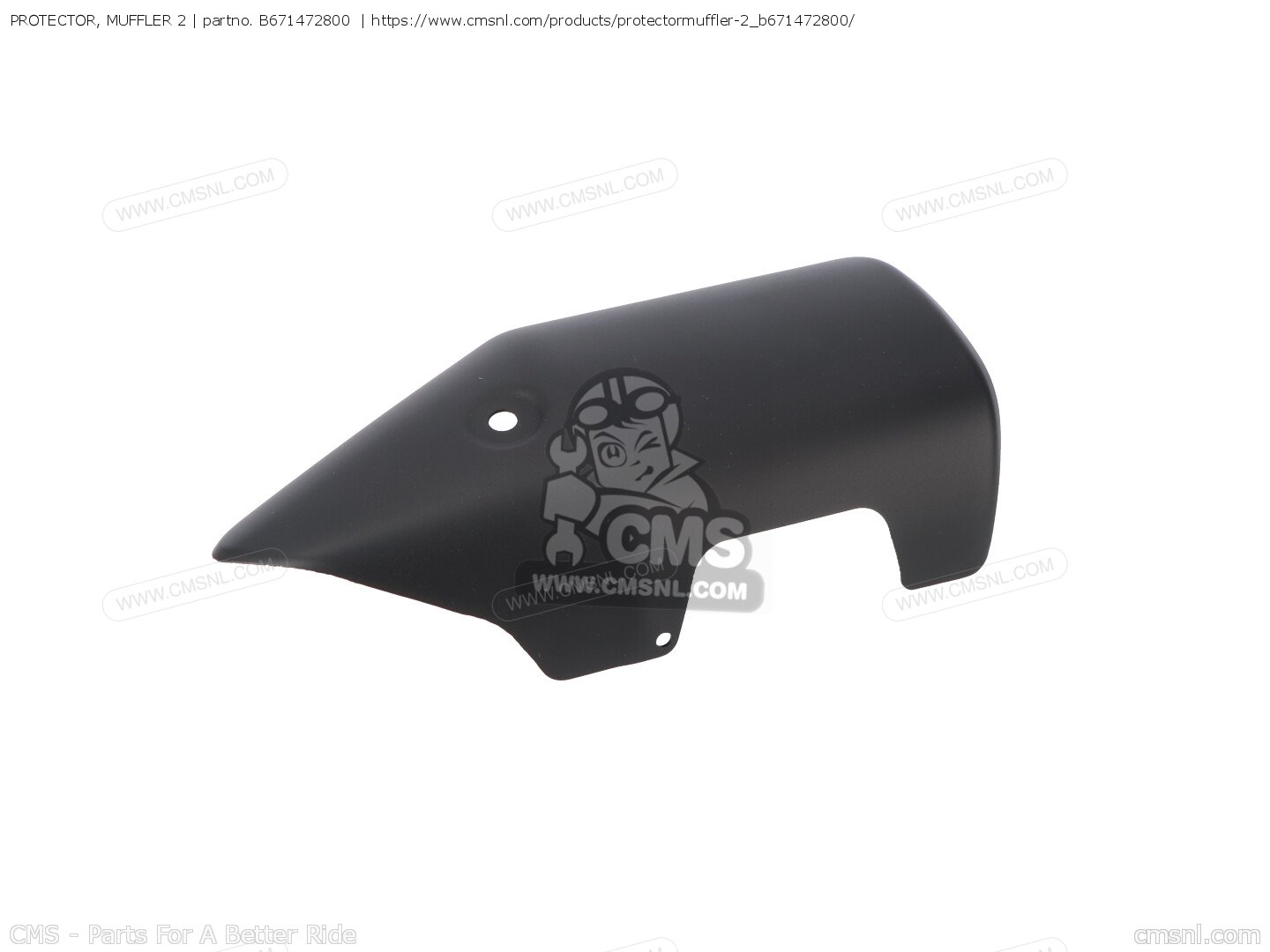 B671472800: PROTECTOR, MUFFLER 2 Yamaha - buy the B67-14728-00-00 at CMSNL