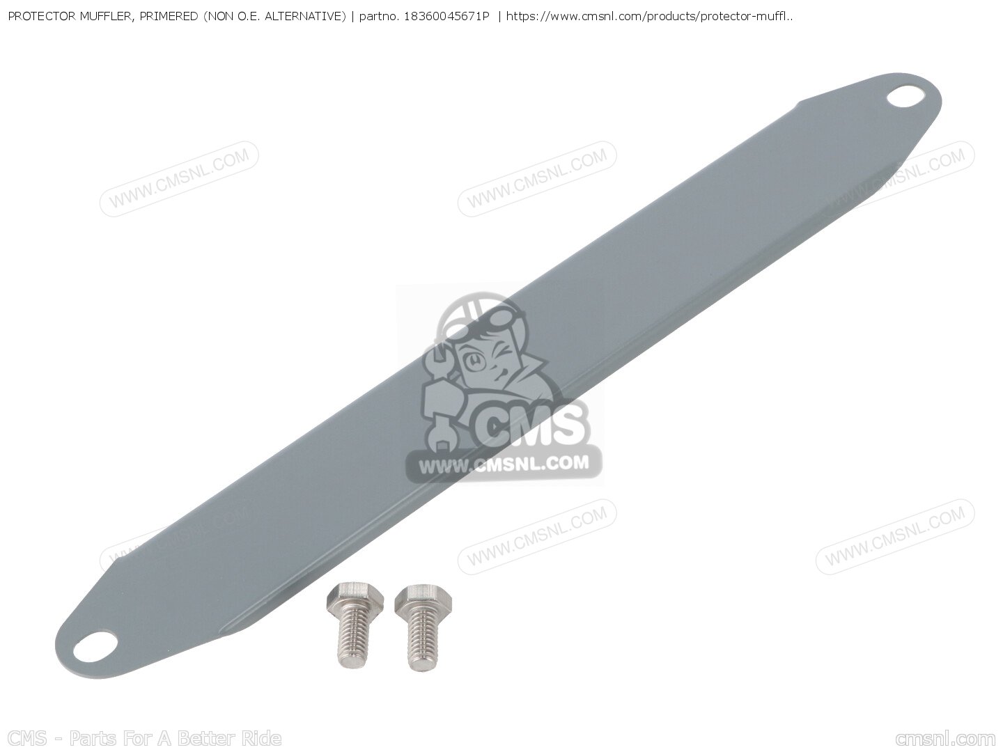 PROTECTOR MUFFLER, PRIMERED (NON O.E. ALTERNATIVE) voor Honda - bestel ...